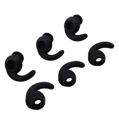 3 Pairs Rubber Silicone Earpiece In-ear Earphone Ear tips Earbuds ...