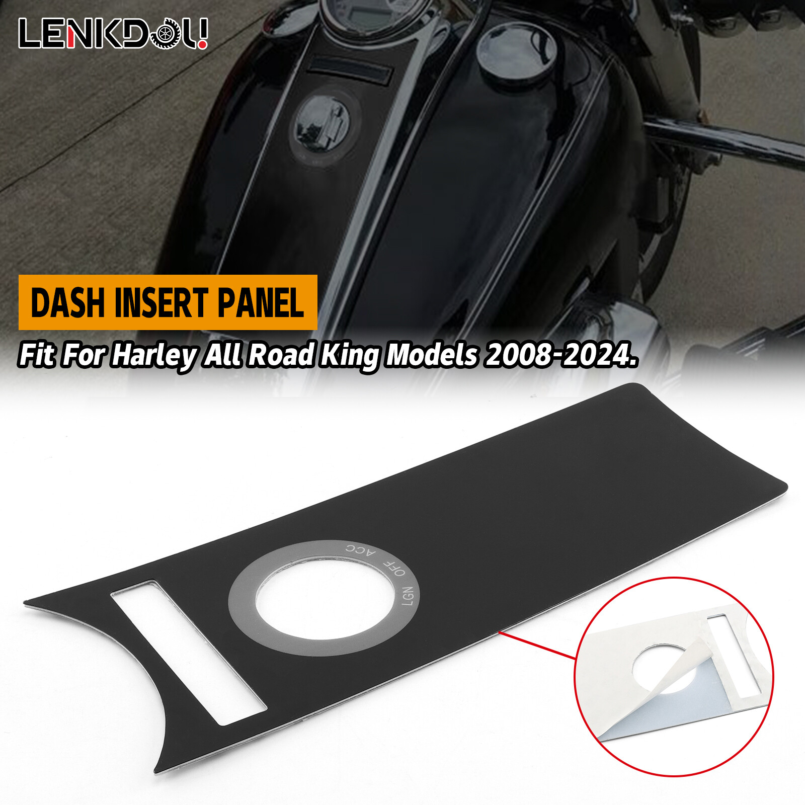 Dash Insert For Harley Touring Road King Classic FLHR Fuel Tank Dash ...