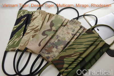 Face Mask Tiger Stripe Rhodesian Multicam Mirage AMCU A-Tacs Ghost with ...