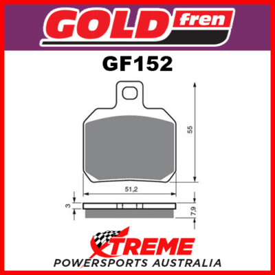 Cagiva 1000 Raptor/V-Raptor 00-05 Sinter Dual Sport Rear Brake Pads ...