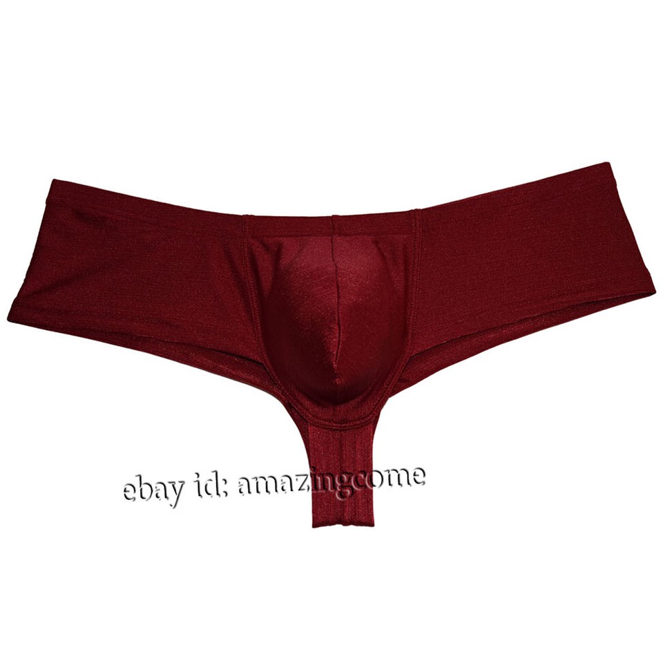 Men's Liquid Cheeky Boxer Briefs Underwear Male U-briefs Brazilain ...