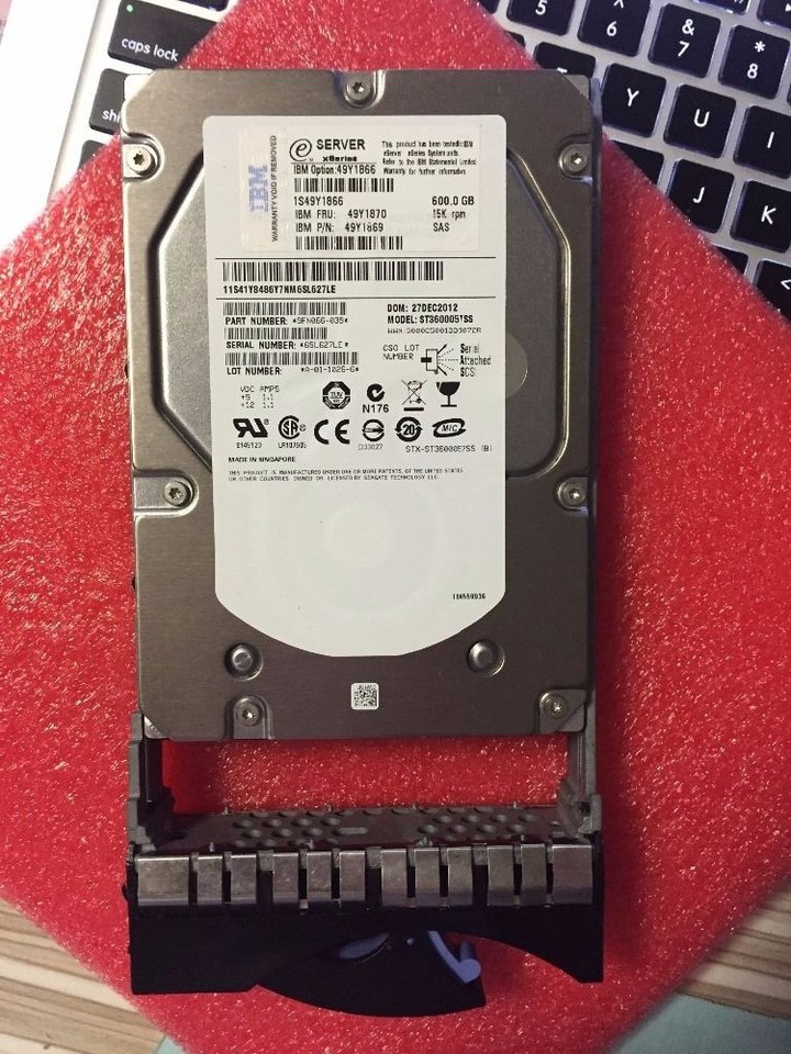 49Y1866/49Y1870/49Y1869- IBM 600GB 15K 3.5'' 6GBPS HS LFF SAS HARD ...