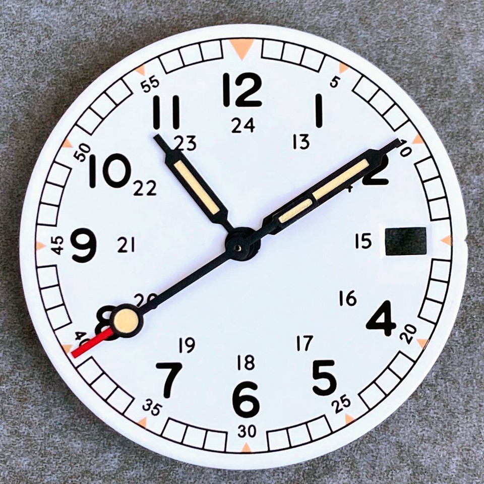 Pilot Watch Dial Face for NH35 NH36 NH38 NH70 NH71 NH72 Movt Luminous ...