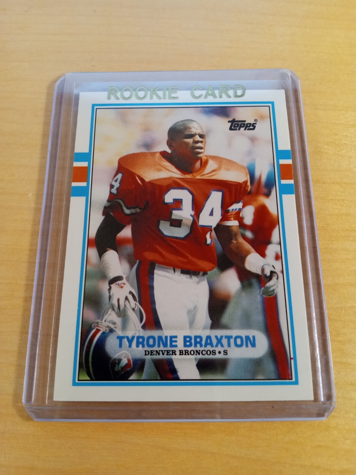 1989 Topps Traded #82 TYRONE BRAXTON Denver Broncos ROOKIE Football ...