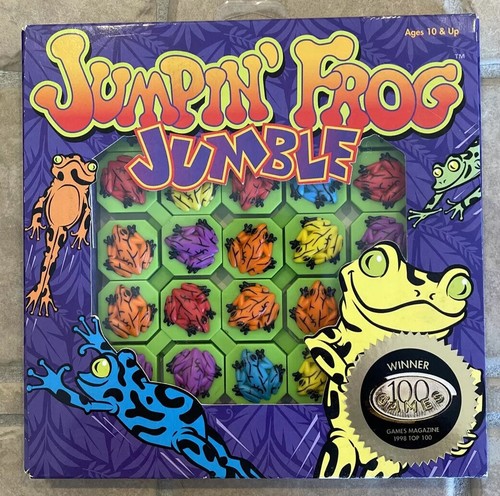Vintage 1997 Jumpin Frog Jumble Frog Puzzle Challenge Fun Awesome Brain ...