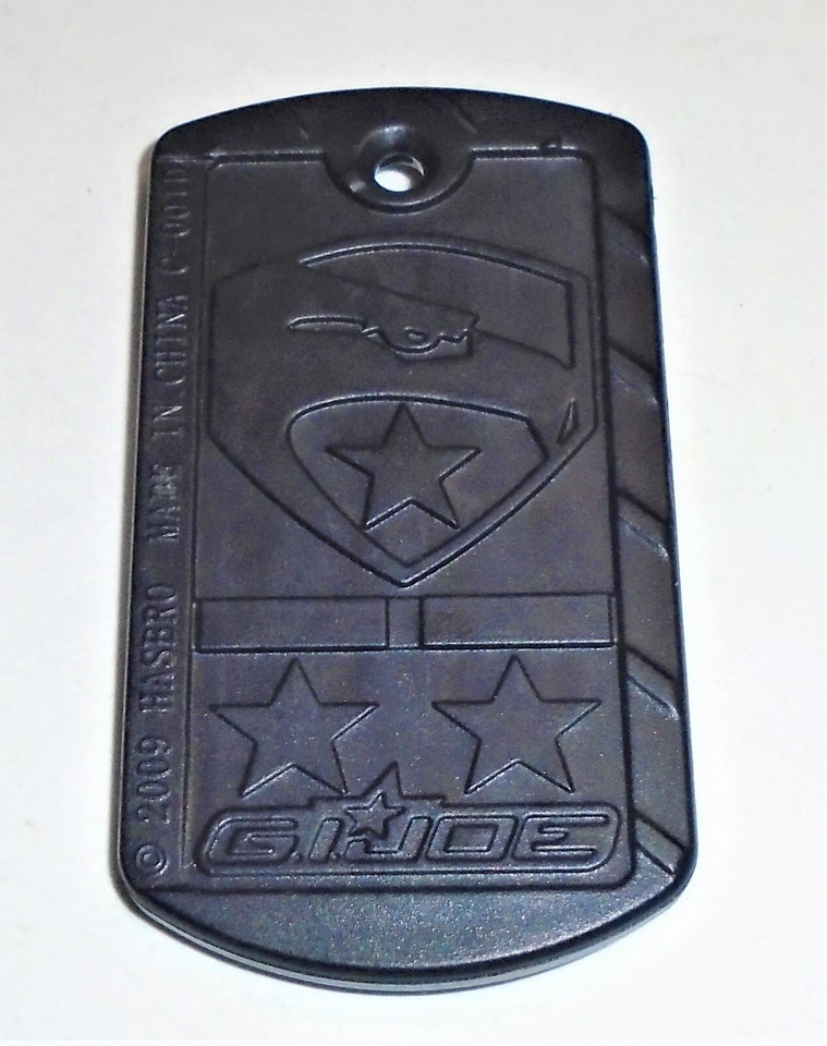 GI Joe Figure Dog Tag Display Stand / Base 2009 Scarlett | eBay