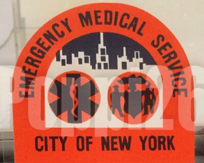 NYS NY NYC New York City OFFICIAL Emergency Medical Service Decal ...