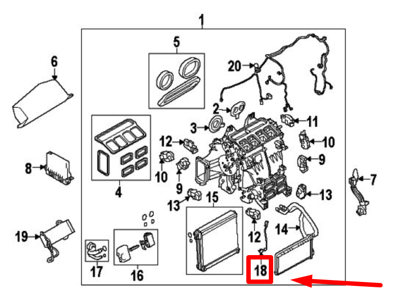 Genuine Land Rover Discovery 5 Range Rover Velar Sensor Heater Control ...