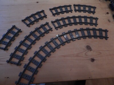 LEGO City Train Track curves x 16 60051 60052 60098 60336 60337 60197 ...