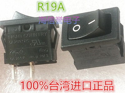 LIGHT COUNTRY R19A T85U 15*21mm Rocker switch 2 Pin 2 Position 6A ...