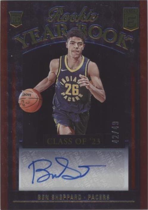 2023-24 Donruss Elite - Rookie Yearbook Autographs Ben Sheppard #RYB ...