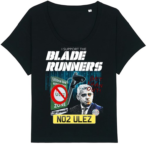 BLADE RUNNERS NO 2 ULEZ T-shirt Lady Fit, Support the Blade Runners ...