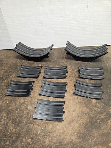 Lot Of 11 Life Like Racing Loop Track & Supports HO Scale Electric 4 ...