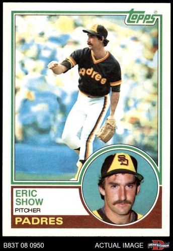 1983 Topps #68 Eric Show Padres RC 8.5 - NM/MT+ | eBay