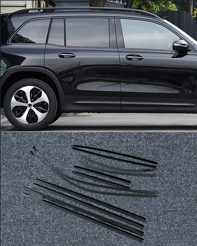 For Mercedes-Benz GLB 2020-2024 Black Windows Strip Sill Molding Cover ...
