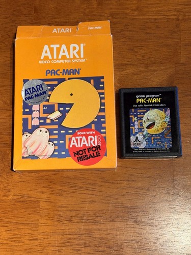 Vintage Atari 2600 Games -PACMAN-SPACE INVADERS-LASER BLAST-ROBOT TABK ...