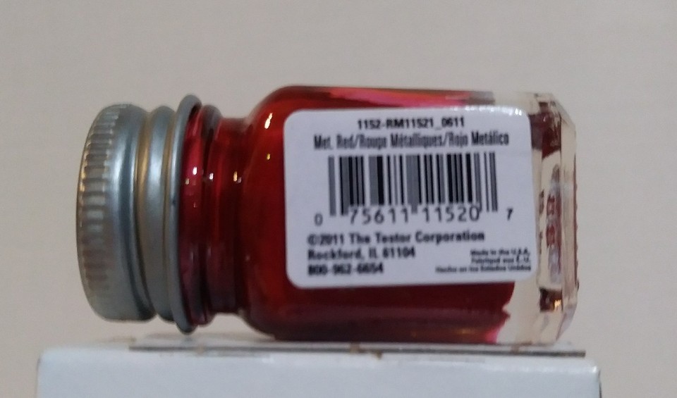 Testors Premium Paints 1152 TT, Metallic Red. | eBay