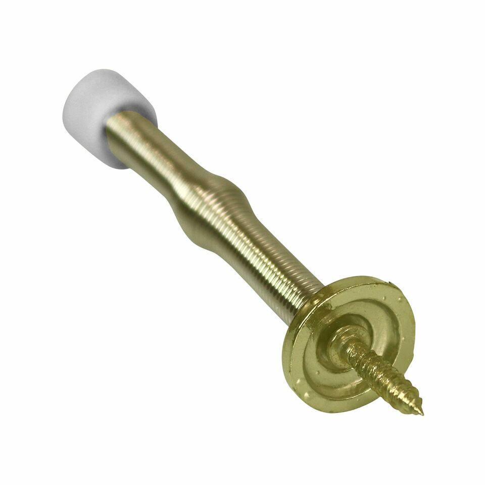 National Hardware 3" Spring Door Stopper Spring Door Stop with Rubber ...