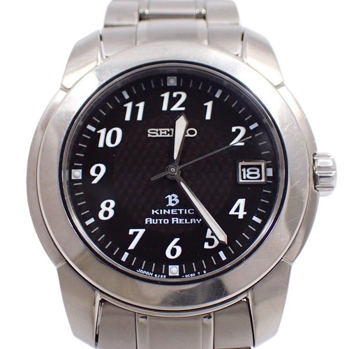 Seiko Brightz Kinetic Auto Relay Men's Watch Titanium Black Dial | eBay