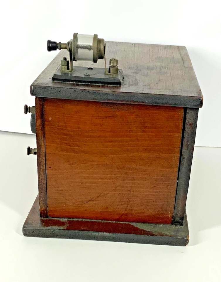 Antique Early 1920s Homemade Crystal Radio Wood Body Plus 3 Sets ...
