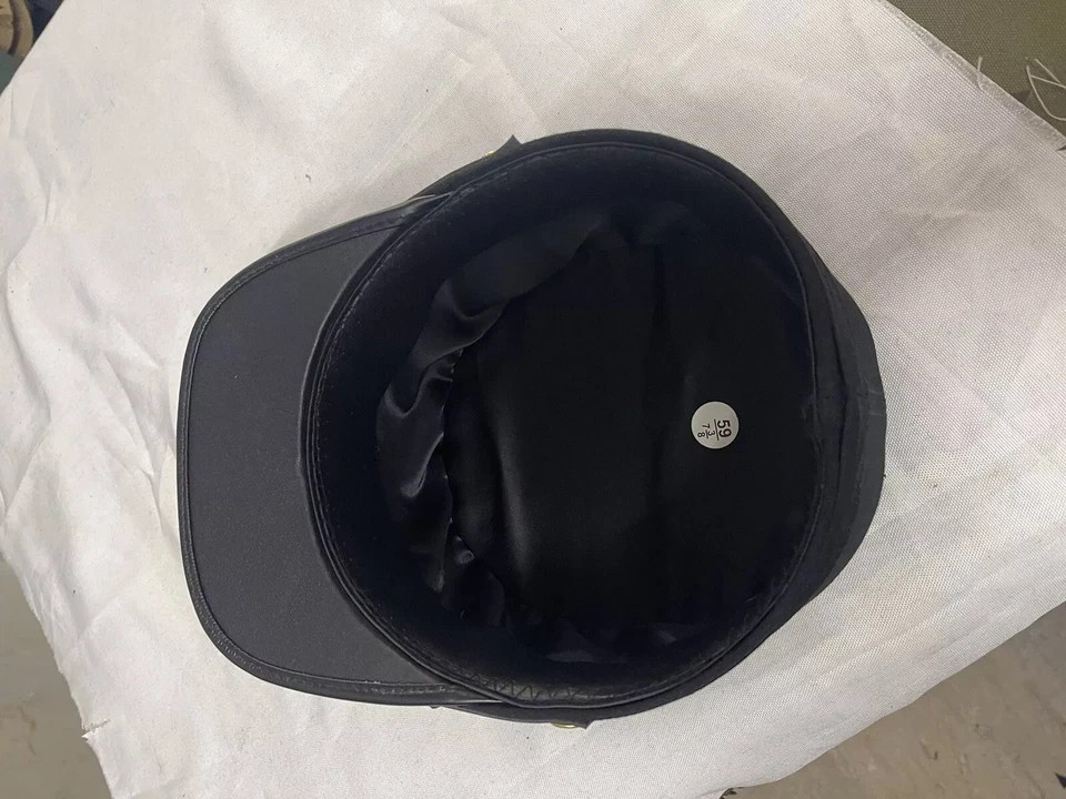 Train Conductor Kepi Hat – Black Vintage Replica Cap – All Sizes ...
