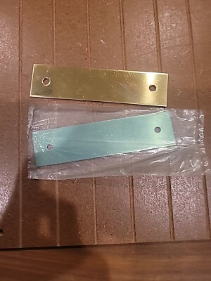 Rectangle Backplates For Drawer Pulls In Vintage Brushed Brass Finish ...