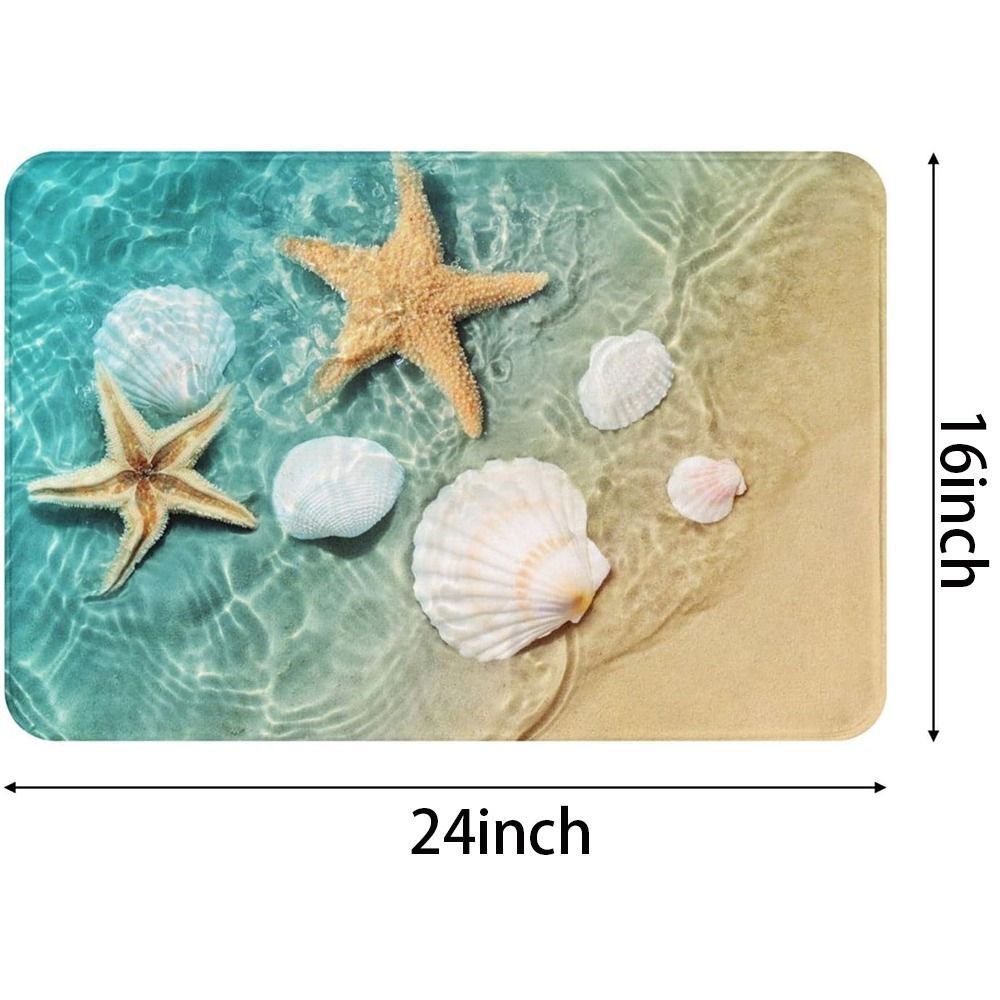 1 Pcs Durable Bathtub Mat Polyester Seashell Bath Mat Kitchen | eBay