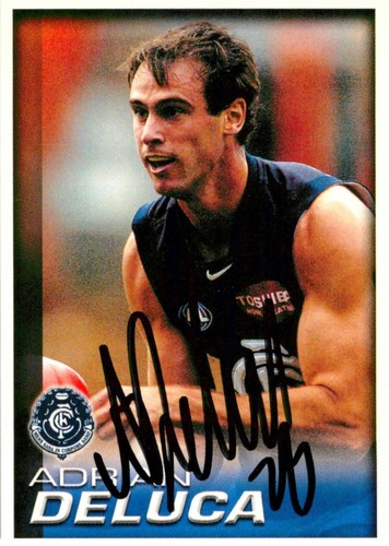 Signed 2005 CARLTON BLUES AFL Card ADRIAN DELUCA Sunday Mail | eBay ...