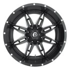 Set 4 18x9 Fuel Lethal D567 Black Milled Wheels 8 Lug 8x6.5 Truck +01mm ...