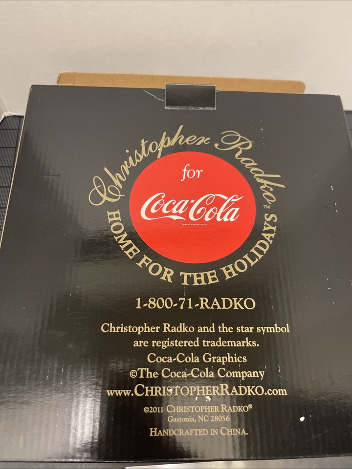 Christopher Radko Coca Cola Have A Coke & a Smile Christmas Snack Tray ...