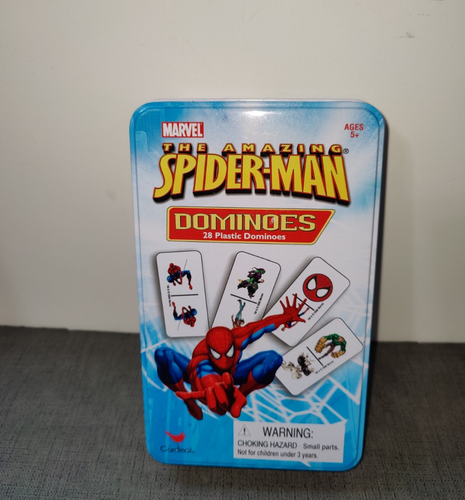 THE AMAZING SPIDER-MAN DOMINOES 28 PLASTIC DOMINOES Used Good condition ...