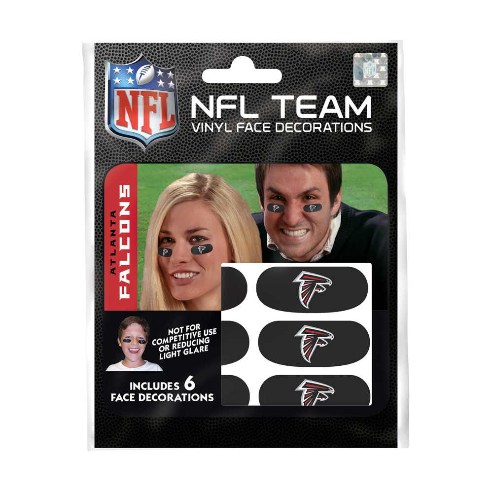Atlanta Falcons NFL Eye Black Strips - 6 Vinyl Face Decorations | eBay