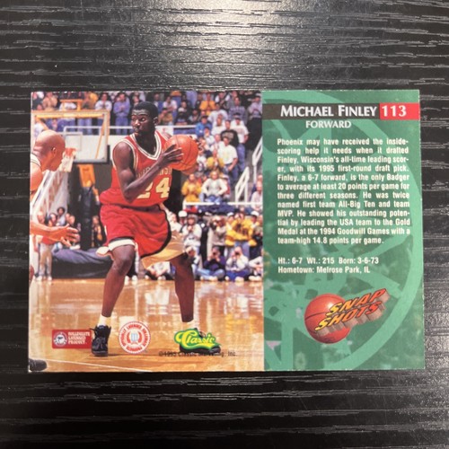 Michael Finley 1995 Classic #113 Basketball Card | eBay
