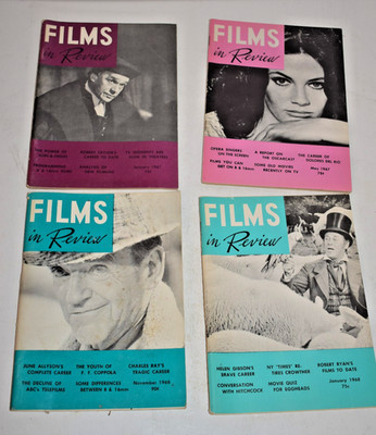 Set of 4 - 1967-1968 Films in Review Movie Magazines - Jan/May 67 & Jan ...