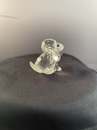 Swarovski Crystal Sitting Beagle Puppy Dog Figurine Frosted Tail No Box ...