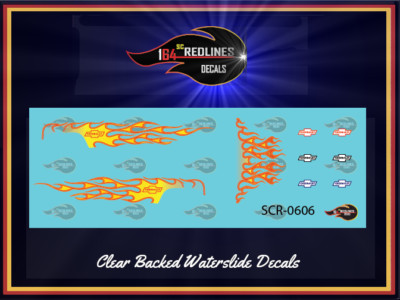 1/64 '83 Chevy Silverado "Flames II" CUSTOM Decal SCR-0606 | eBay