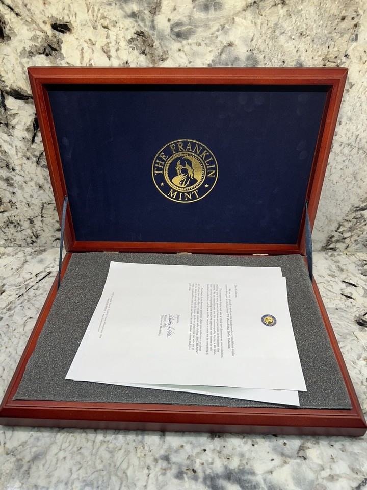 NEW ~ THE COMPLETE PRESIDENTIAL COIN COLLECTION WOOD CASE Box Franklin ...