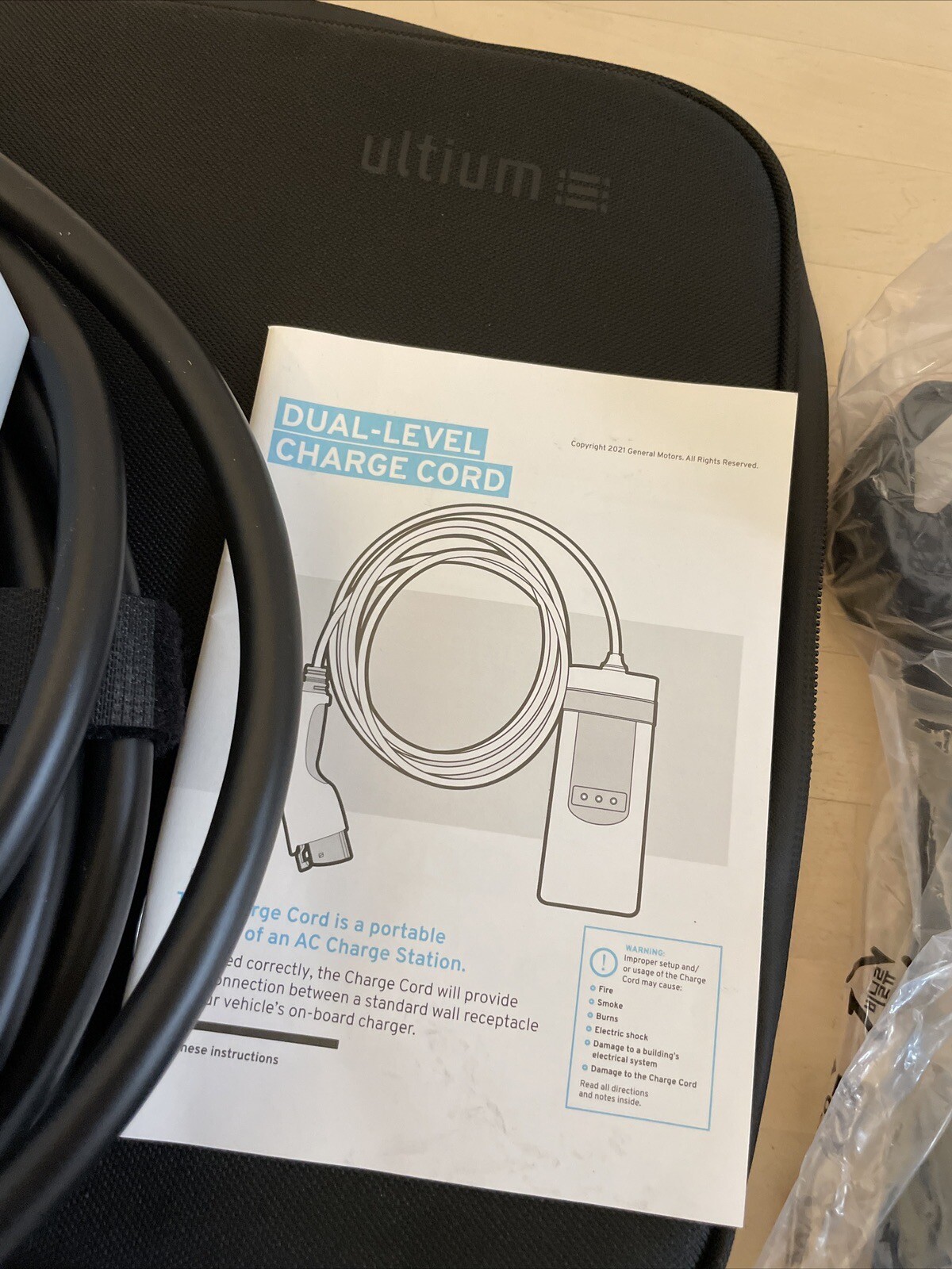 GMC HUMMER EV Level 1 & 2 Charger OEM 120V 240V Dual Charging Cable ...