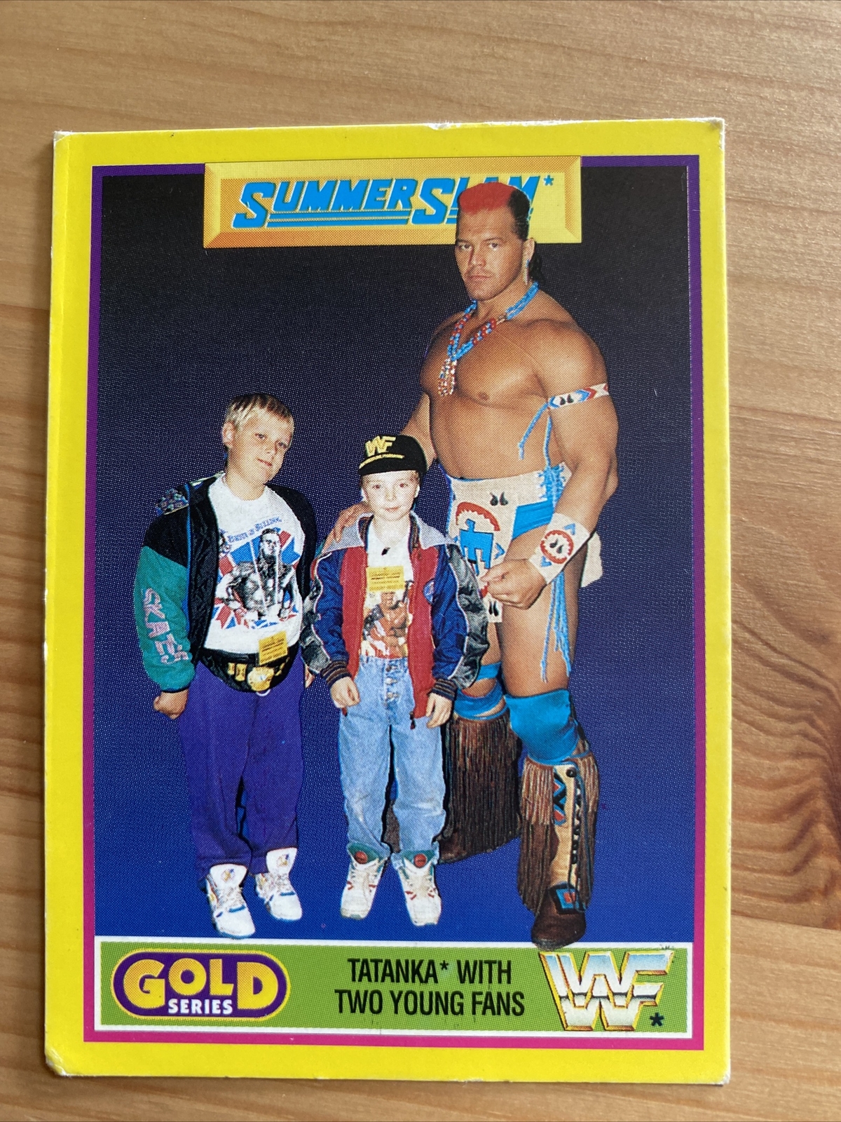 Tatanka 1992 WWF WWE Gold Series Card 1/96 | eBay