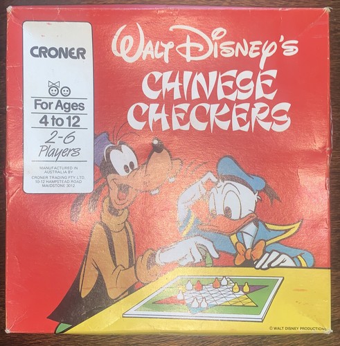 Vintage - Walt Disney’s Chinese Checkers Game By Croner. %100 Complete ...