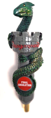 DRAGONMEAD Final Absolution DRAGON ON CASTLE Draft Beer Keg Tap Handle ...