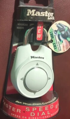 Master lock Speed Dial Resettable Combination 1500iD DIRECTIONAL ...