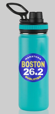 Boston Marathon 26.2 Boston QUALIFIER Dishwasher Safe Water Bottle Mug ...