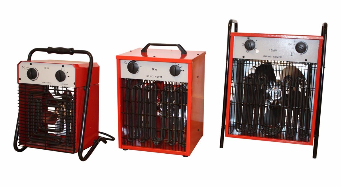 Profi Heizgebläse Heizlüfter Trocknungslüfter Werkstattheizung 3 kW 9 ...