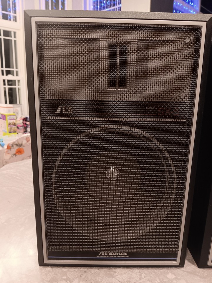 Vintage Soundesign Wide Range Stereo Speaker System 627B- Pair Of 2 ...