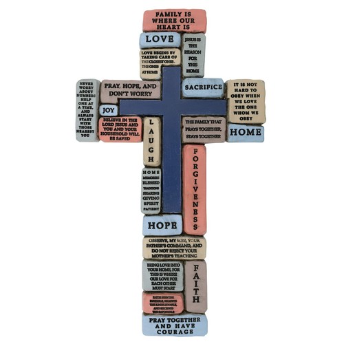 Inspirational Resin Wall Cross | Encouraging and Comforting Words about ...