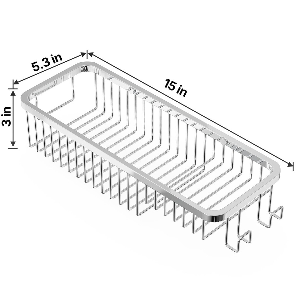 Wire Basket Wall Mount,Corner Shower Caddy 304 Stainless Steel,Bathroom ...