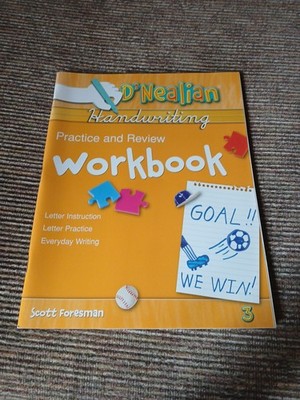 D'Nealian Handwriting Practice Review Workbook Scott Foresman, Grade 3 ...