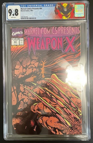 MARVEL COMICS PRESENTS #84 Marvel 1991 CGC 9.8 Weapon X - CUSTOM ...