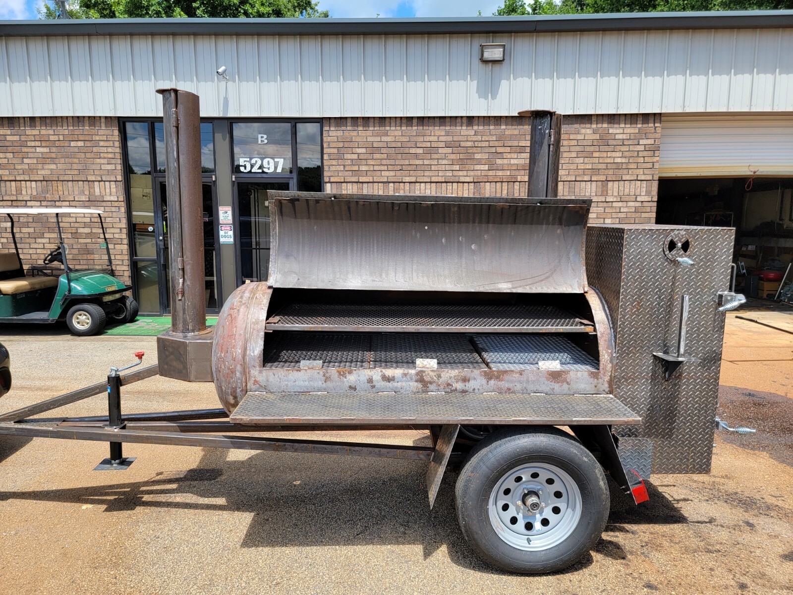 Fire n Steel Pitmaster Custom BBQ Smoker Grill Trailer Mobile Catering ...